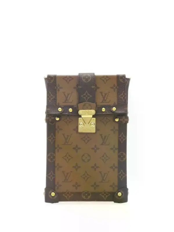LOUIS VUITTON Monogram Reverse Pochette Trunk Verticale Crossbody Bag