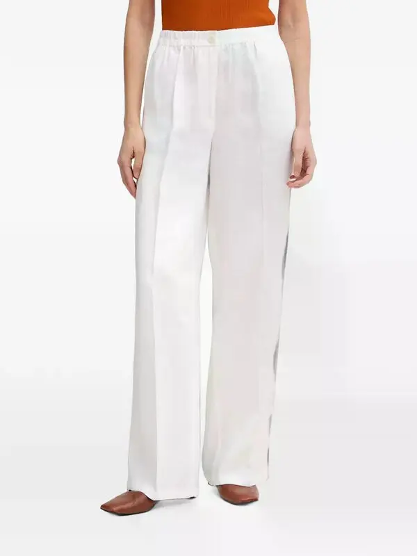 Sisley Elasticated-waistband Straight-leg Trousers