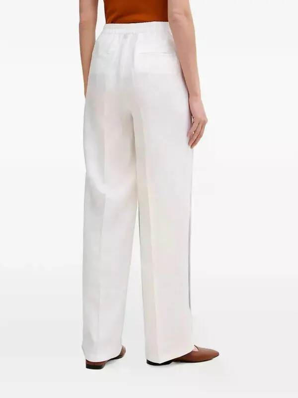 Sisley Elasticated-waistband Straight-leg Trousers