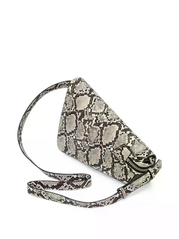 Sisley Snakeskin-effect Asymmetric Shoulder Bag