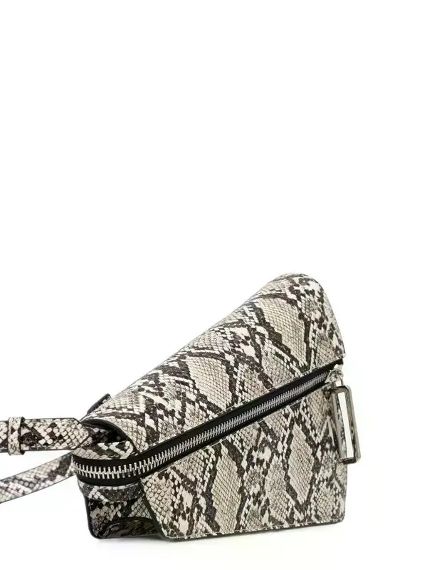 Sisley Snakeskin-effect Asymmetric Shoulder Bag