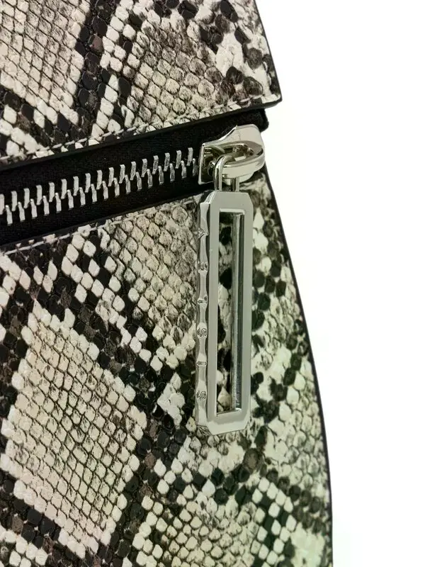 Sisley Snakeskin-effect Asymmetric Shoulder Bag