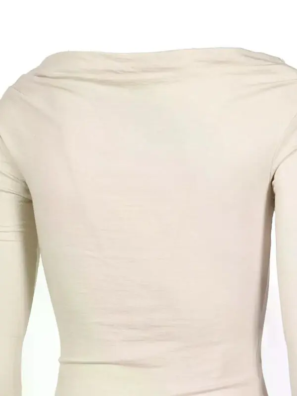 BOHEMSEO Draped Long-sleeve Top
