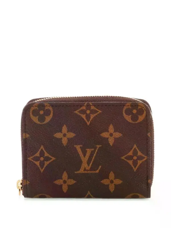 LOUIS VUITTON Zippy Coin Purse Monogram Canvas Pouch - Brown