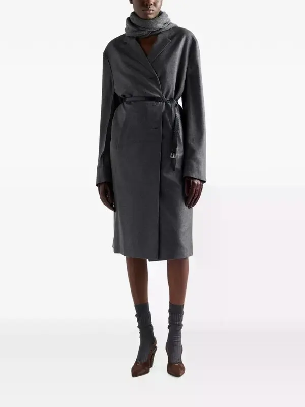 Prada Single-breasted Cashmere And Wool Coat