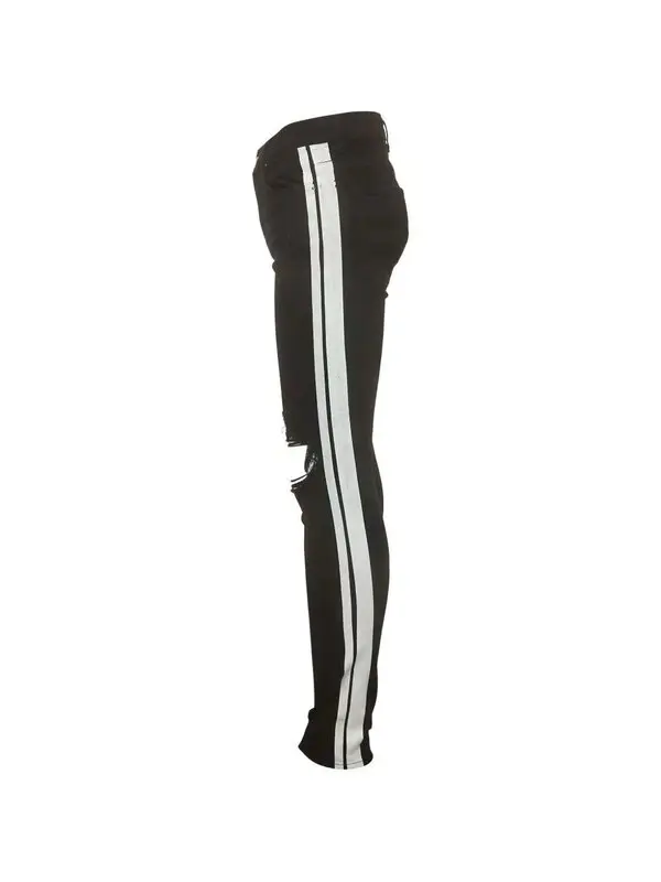 Amiri Side-stripe Distressed Jeans