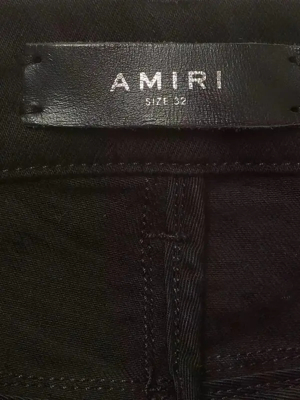 Amiri Side-stripe Distressed Jeans