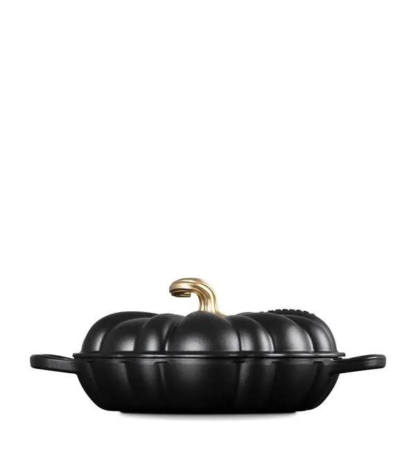 LE CREUSET Cast Iron Pumpkin Shallow Casserole Dish