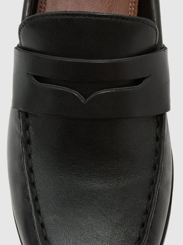 REISS Leather Penny Loafers