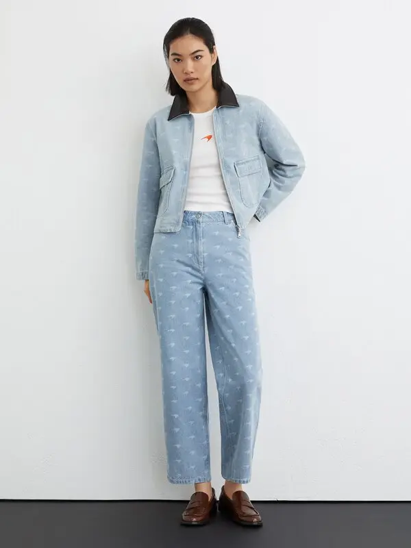 REISS X Mclaren F1 Team Racing Speedmark Denim Jacket
