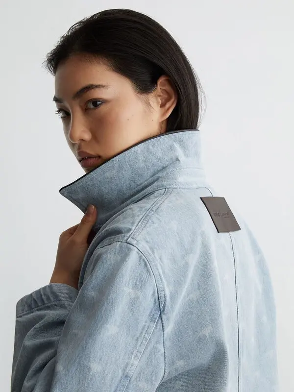 REISS X Mclaren F1 Team Racing Speedmark Denim Jacket
