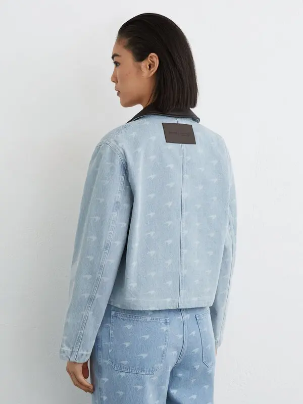 REISS X Mclaren F1 Team Racing Speedmark Denim Jacket