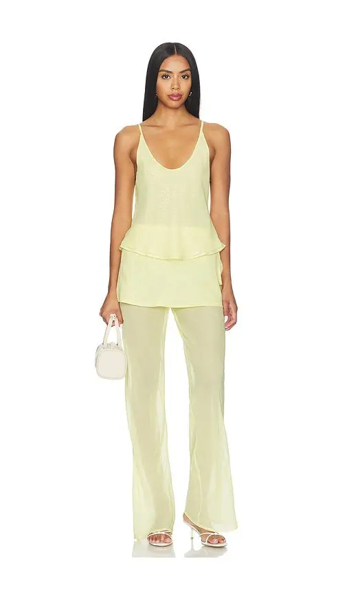 MADISON THE LABEL X Revolve Anastasia Tank - Yellow