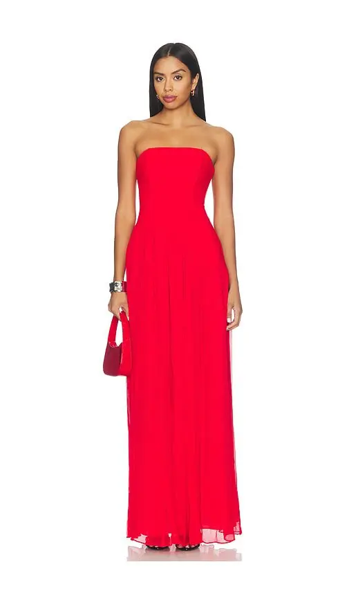 LOVERS AND FRIENDS Alice Strapless Gown In . Also - Red