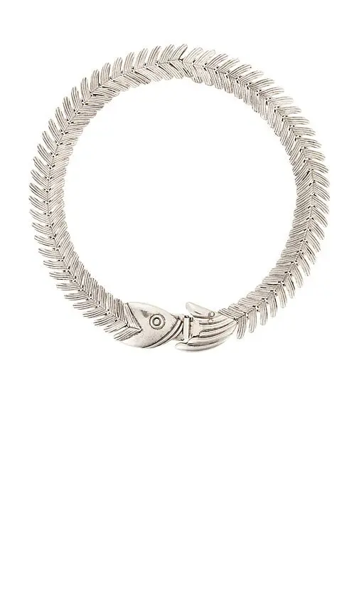 LOVERS AND FRIENDS Ryder Necklace - Metallic Silver