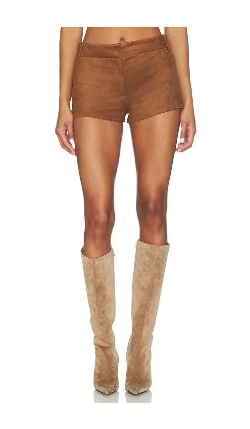 Superdown Priya Faux Suede Hot Short In . Also