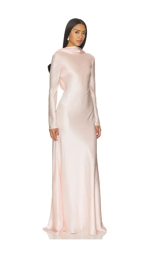 Alejandra Alonso Rojas Cowl Back Dress With Bows