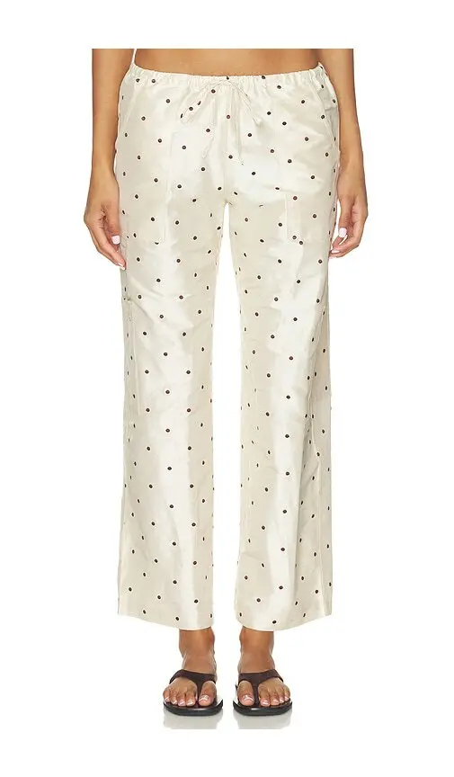 Donni. The Taffeta Drawstring Cargo Pant In . Also