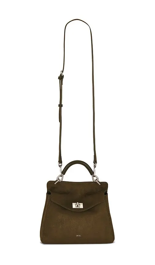 Jw Pei Lucia Classic Faux Suede Top Handle Bag