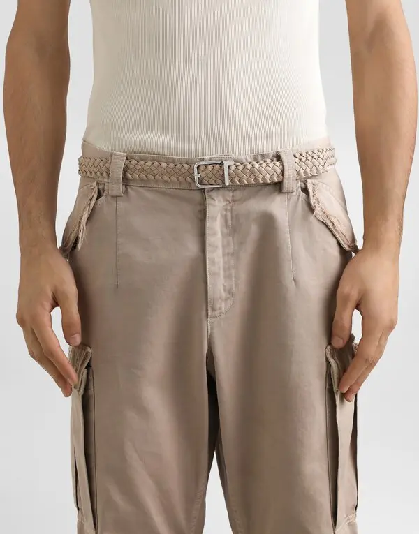 Dolce & Gabbana Woven Goatskin Belt Belts