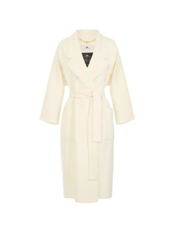 Elisabetta Franchi Wool Long Coat