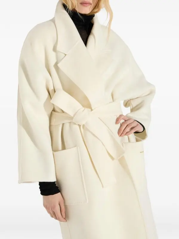 Elisabetta Franchi Wool Long Coat