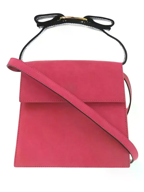 FERRAGAMO 2000-2026 Suede Vara Bow Top Handle Bag Satchel