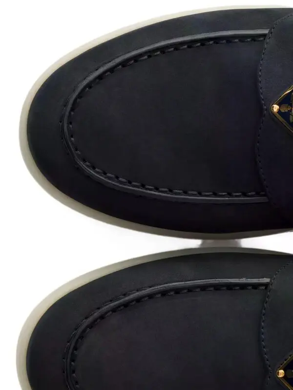 Prada Nubuck Mules - Blue