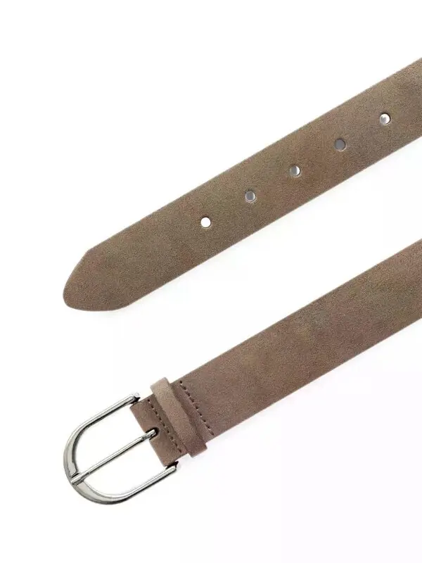 BGM LABEL Velvet-effect Buckle-fastening Belt