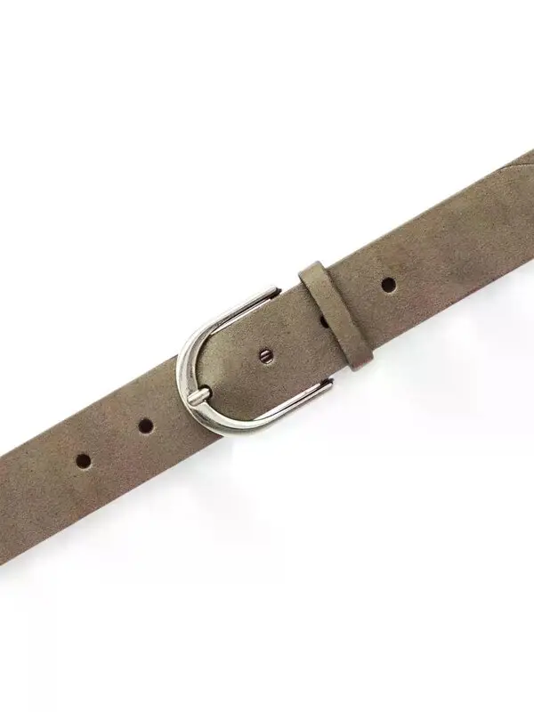BGM LABEL Velvet-effect Buckle-fastening Belt