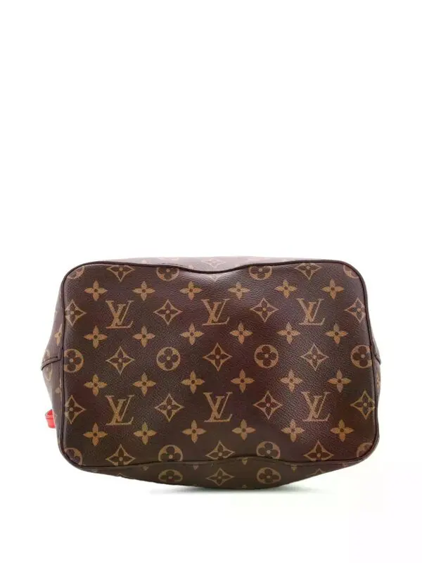 LOUIS VUITTON Monogram Canvas Bucket Bag - Red