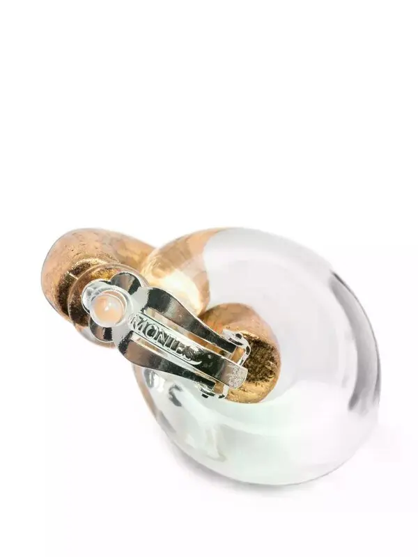 MONIES Havana Interlocking-hoop Earrings - Gold