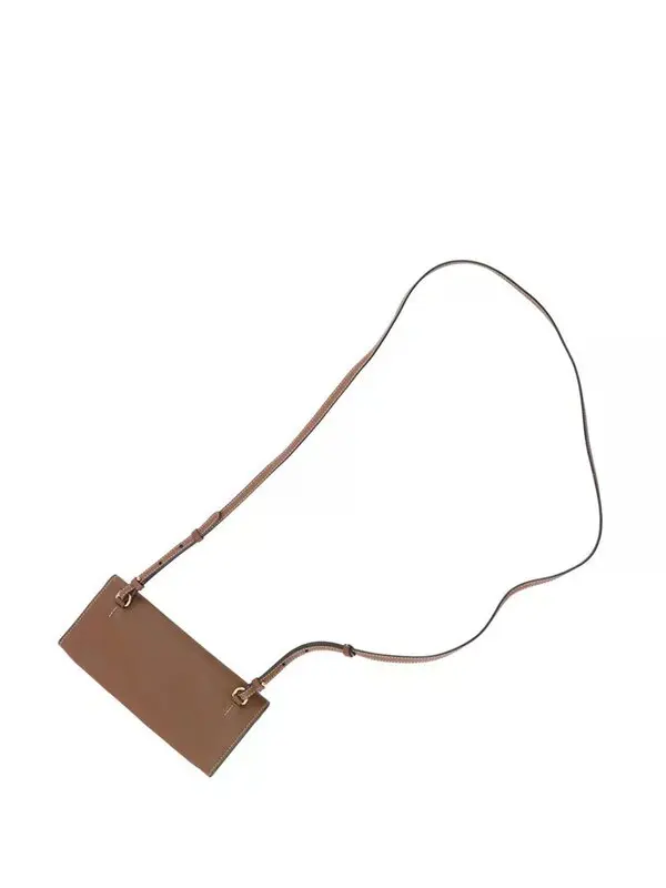 Burberry 2020 Calfskin Pocket Clutch With Strap Satchel