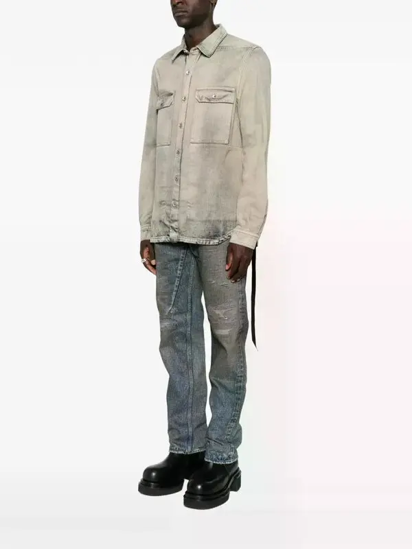 Rick Owens Long-sleeve Buttoned Overshirt
