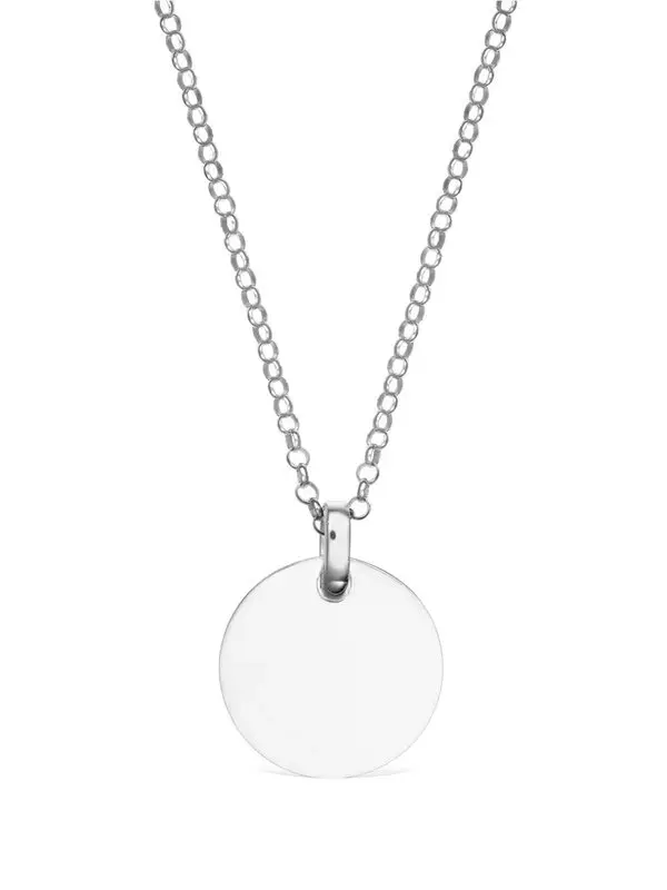 OBSIDIAN Once Or Twice Coin Necklace - Silver