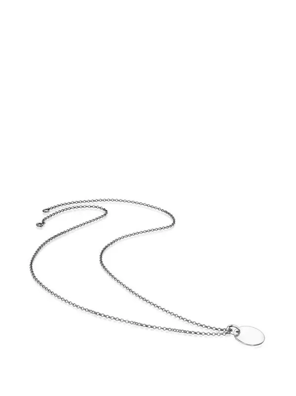OBSIDIAN Once Or Twice Coin Necklace