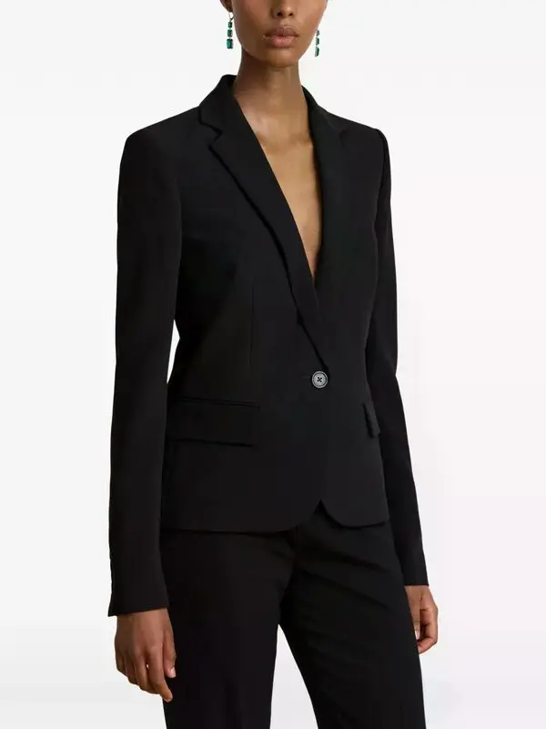 Ralph Lauren Single-button Stretch-crepe Blazer