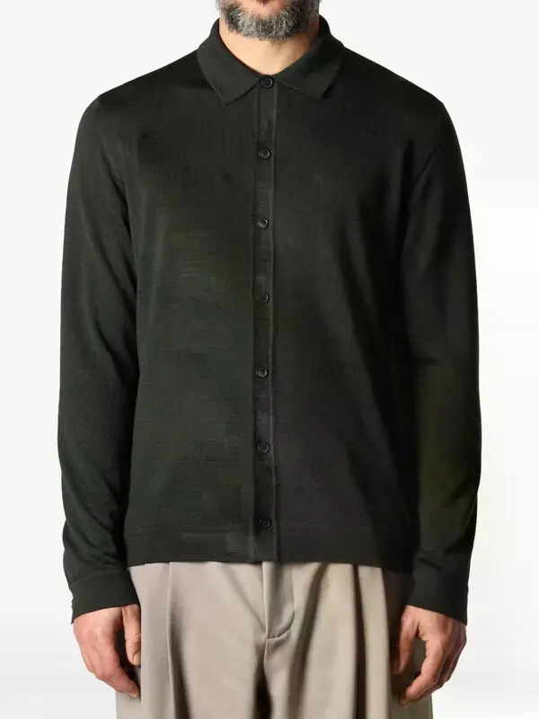 ROBERTO COLLINA Button-down Wool Shirt