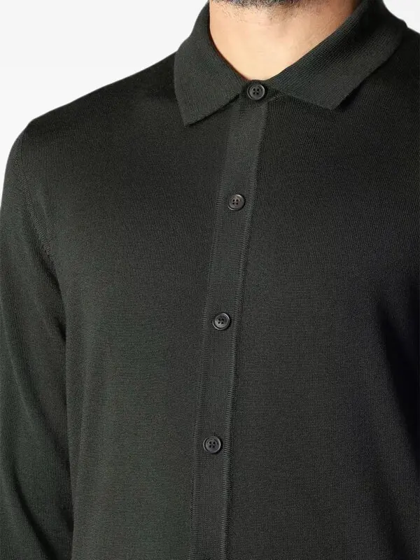 ROBERTO COLLINA Button-down Wool Shirt