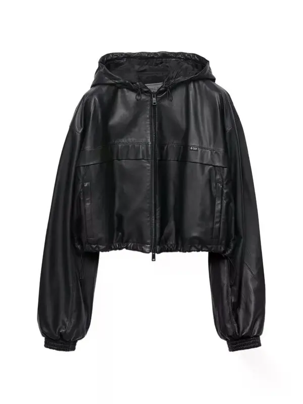 Prada Hooded Nappa-leather Jacket