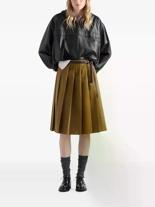 Prada Hooded Nappa-leather Jacket