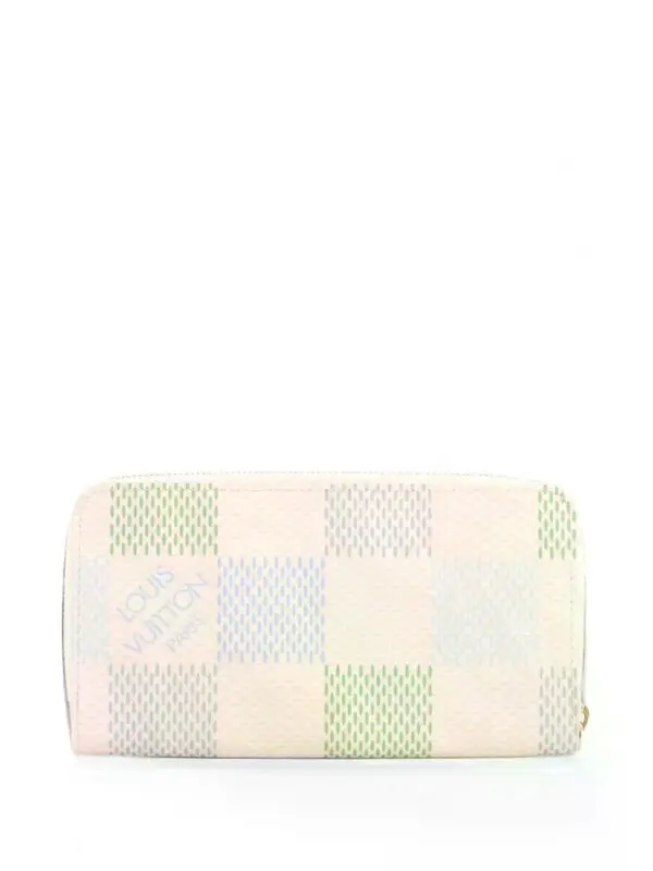 LOUIS VUITTON Zippy Wallet Limited Edition Damierlicious Giant Small Wallets - Blue
