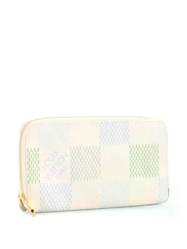 LOUIS VUITTON Zippy Wallet Limited Edition Damierlicious Giant Small Wallets - Blue