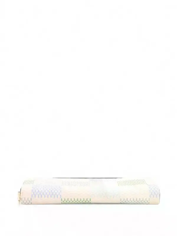 LOUIS VUITTON Zippy Wallet Limited Edition Damierlicious Giant Small Wallets - Blue