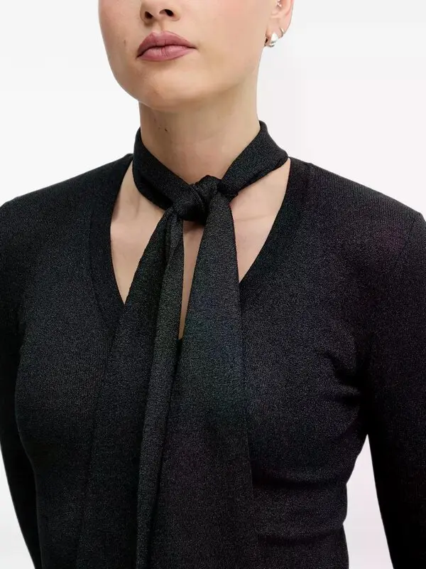 Sisley Tie-neck T-shirt