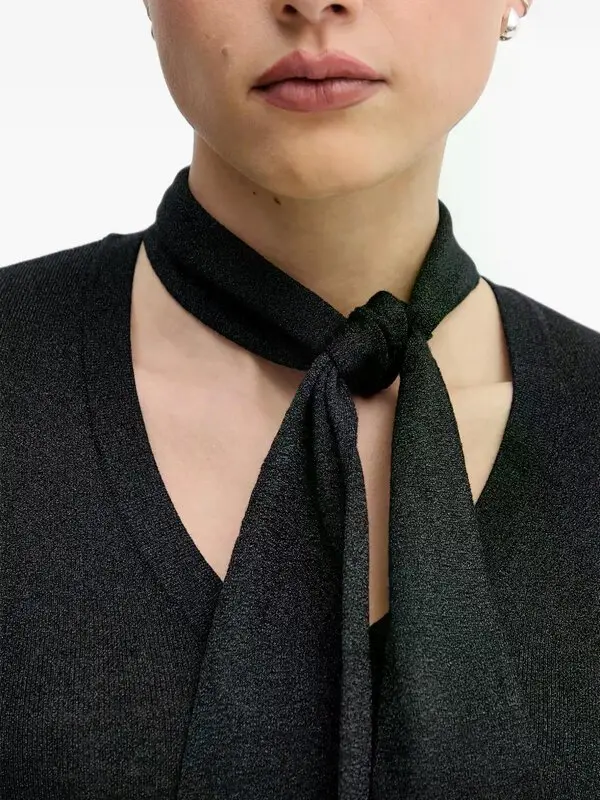 Sisley Tie-neck T-shirt