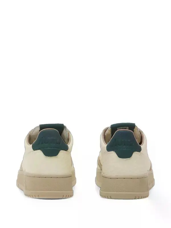 AUTRY Medalist Low Perforated Leather Sneakers - Neutrals