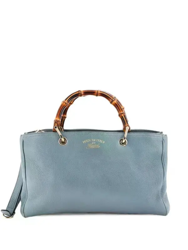 Gucci Bamboo Shopper Leather Medium Tote Bag