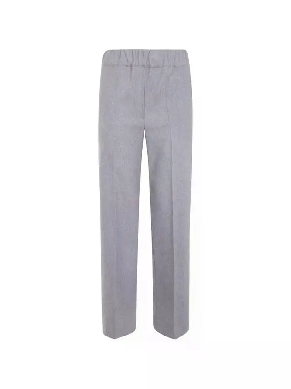 D.exterior Elasticated-waistband Pressed-crease Trousers