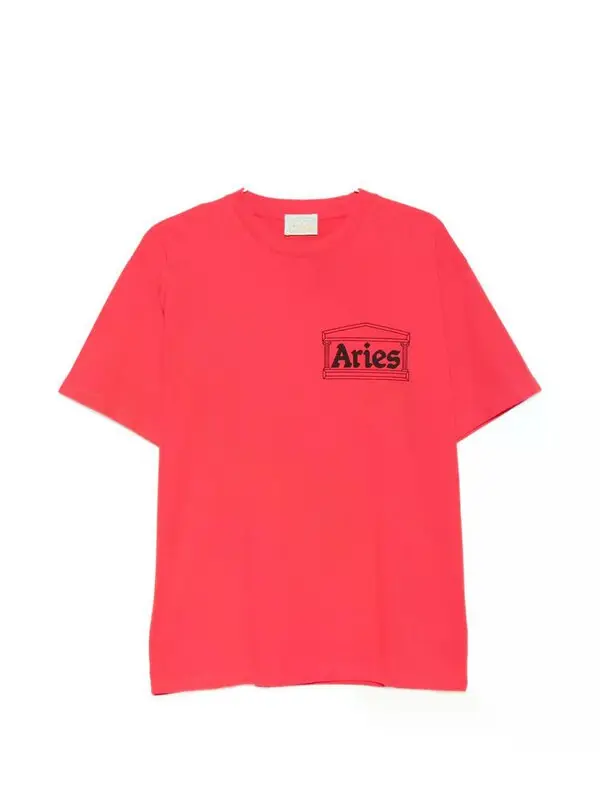 Aries Temple Logo-print T-shirt
